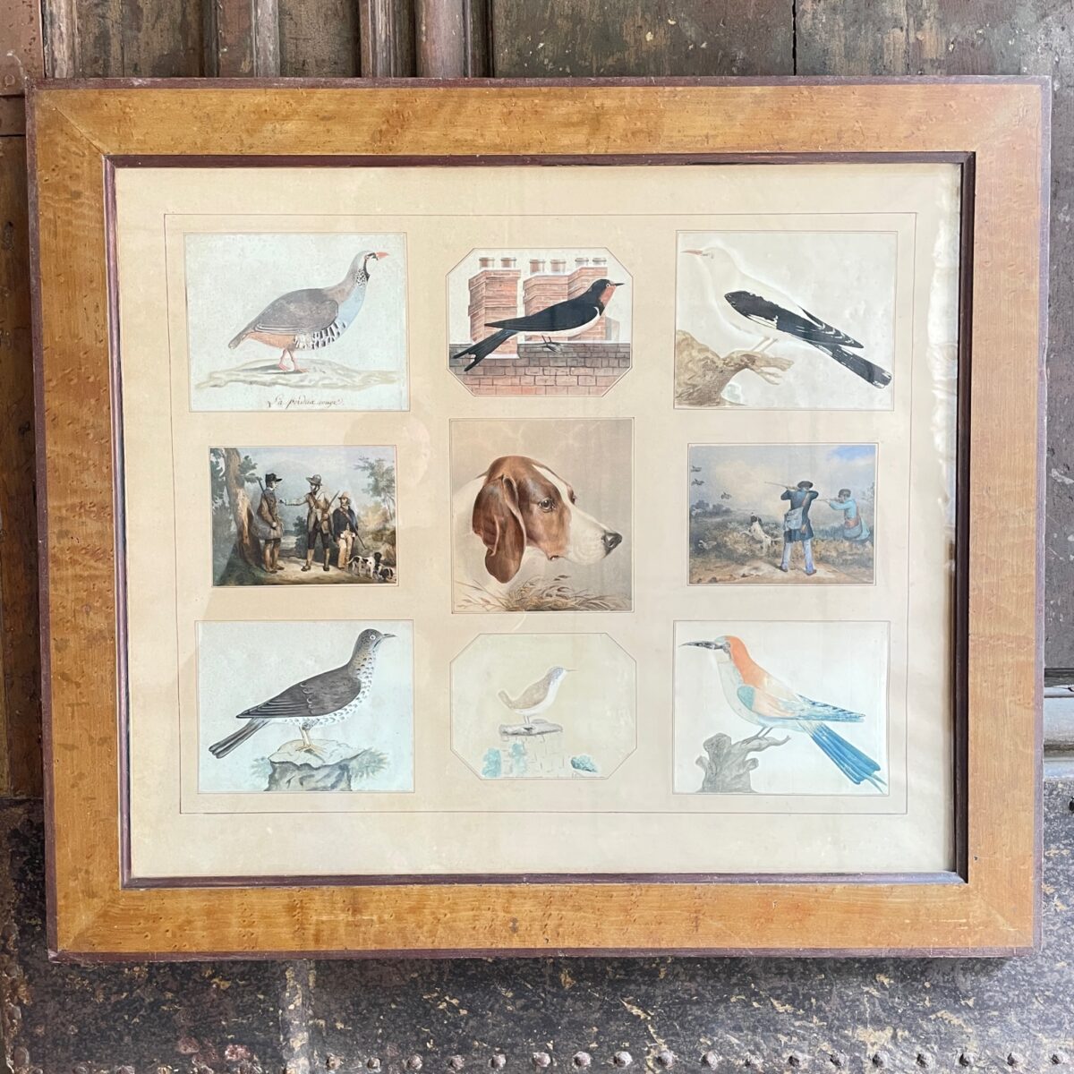 Grand tableau N° 1 La Chasse - Antiquités Lassaussois